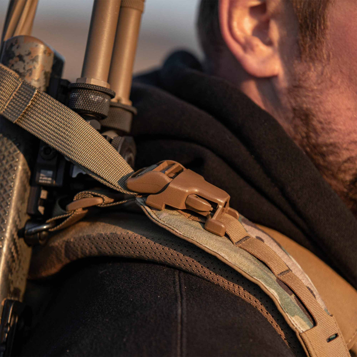 Secondary Rifle Sling Pack Attachment System